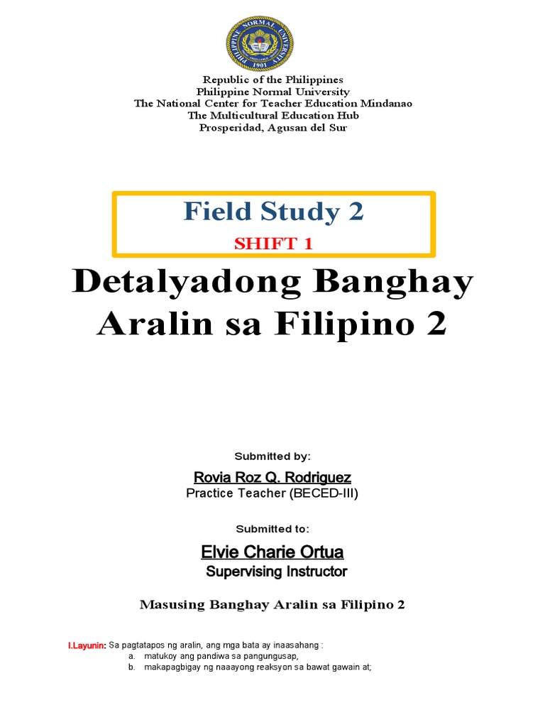 Detalyadong Banghay Aralin Sa Filipino 2 RODRIGUEZ 1 | PDF