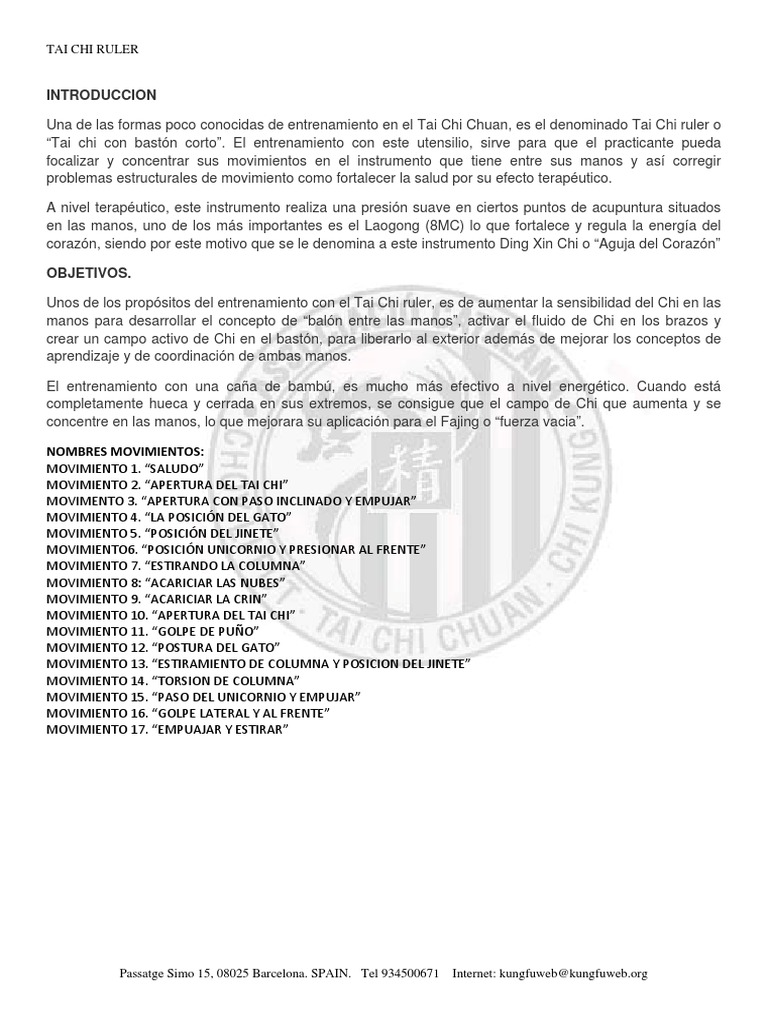 Tai Chi Ruler | PDF | Qi | Tai Chi