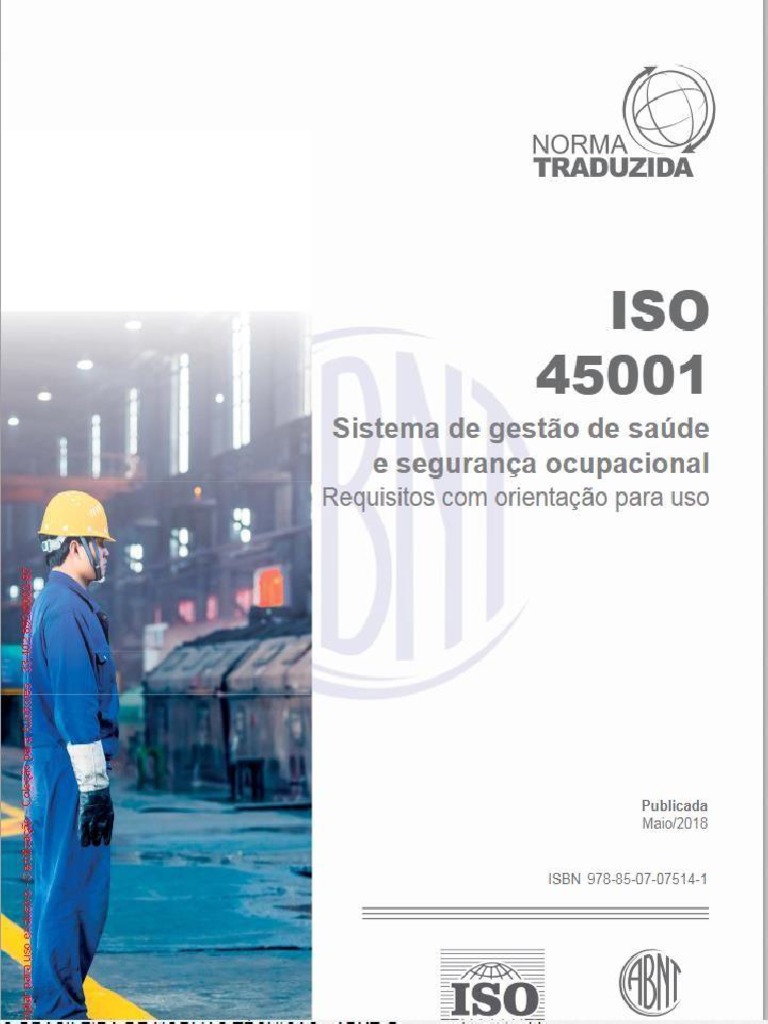 NBR ISO 45001-2018 - Sistema de Gestão de Saúde e Segurança Ocupacional ...