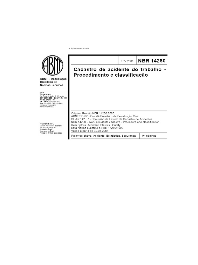 NBR 14280 | PDF