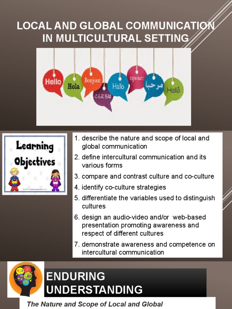 1 Local and Global Communication | PDF | Cross Cultural Communication ...