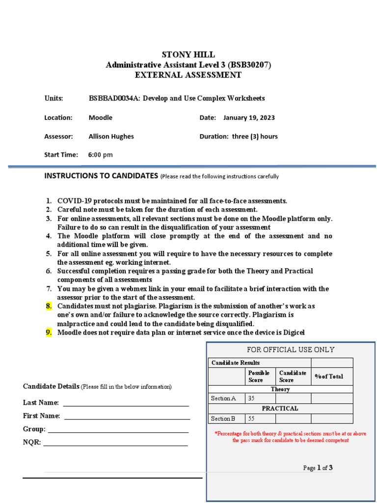 Develop and Use Complex Worksheets (Practical) | PDF | Spreadsheet | Cookbooks