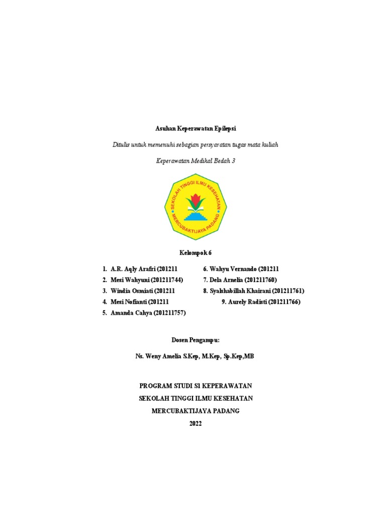 Asuhan Keperawatan Epilepsi | PDF Asuhan Keperawatan Epilepsi | PDF