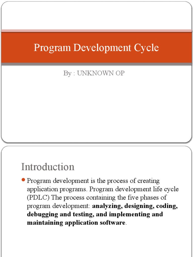 Program Development Cycle | Download Free PDF | Software Testing ...