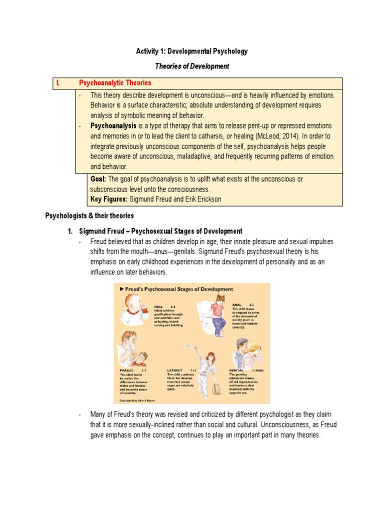 Developmental Theories | PDF | Cognitive Development | Sigmund Freud