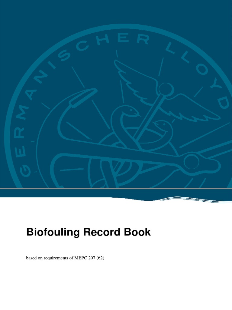 GL Biofouling Record Book | PDF | Technology & Engineering