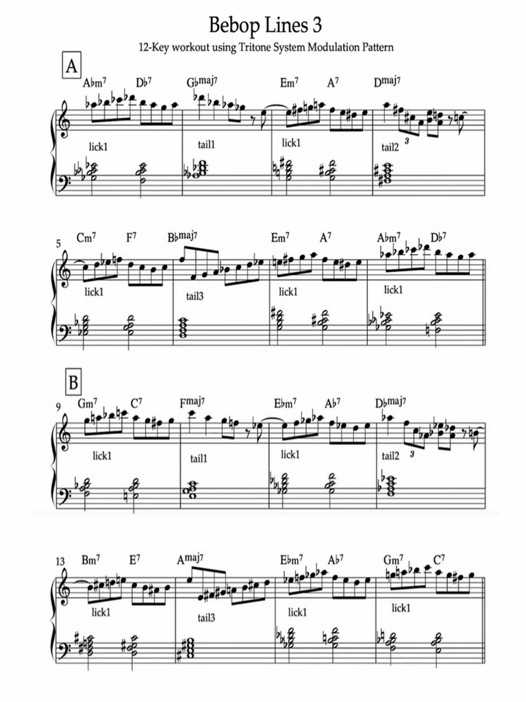 Bebop Lines 3 | PDF