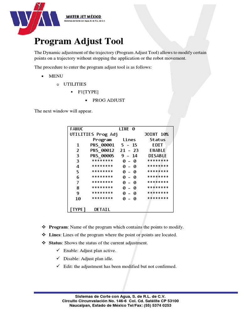 FANUC Program Adjust Manual | PDF | Software Engineering | Computer Engineering