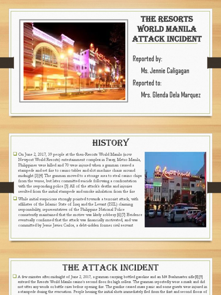 2017 Resorts World Manila Attack Overview | PDF