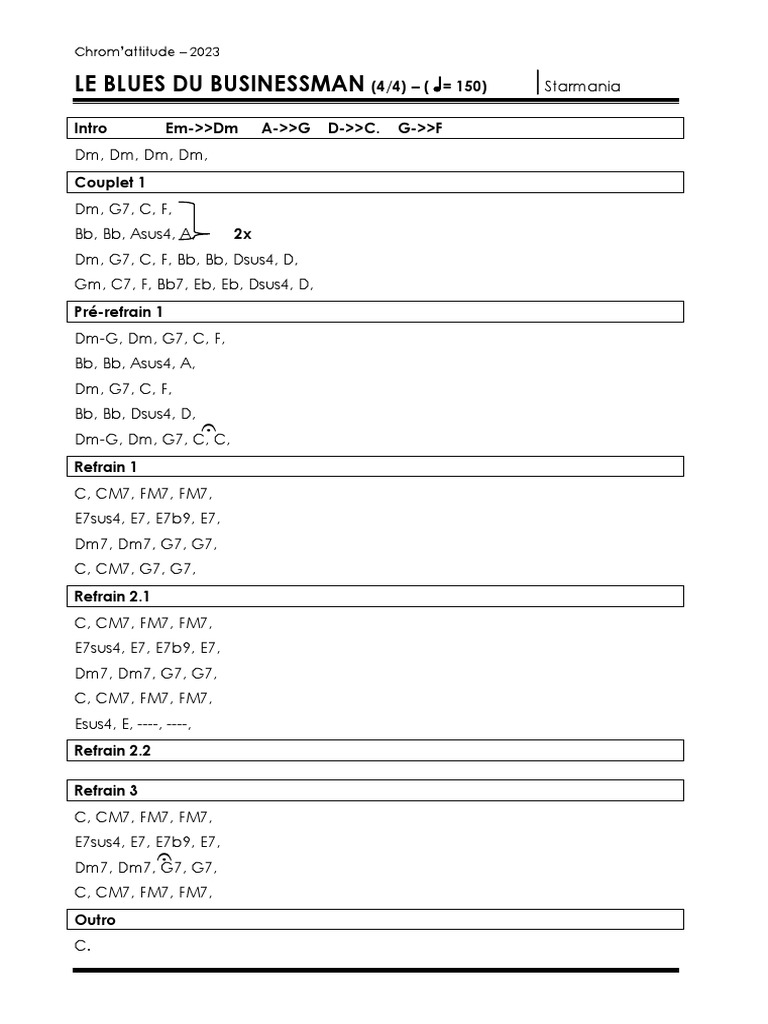 Le Blues Du Businessman - DM | PDF