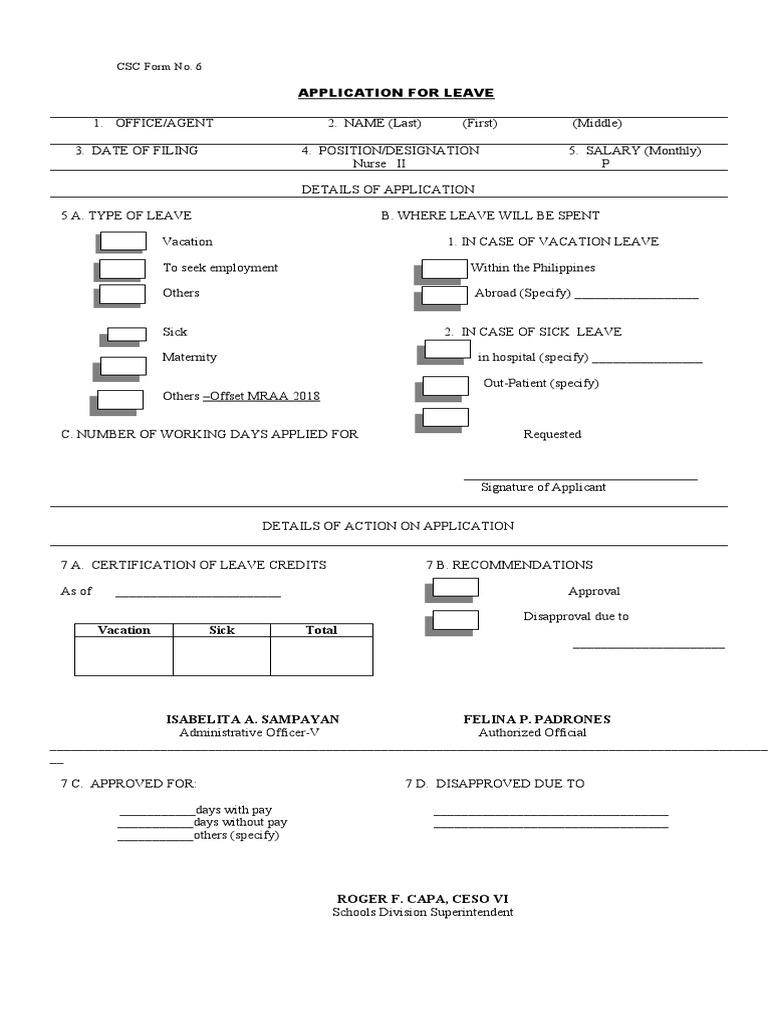 Form 6 Local LEAVE | Download Free PDF | Business | Social Programs