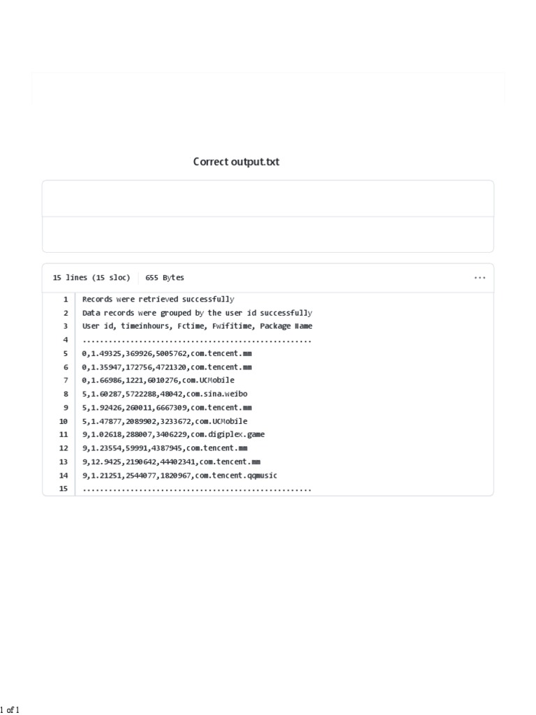 Correct Output | PDF