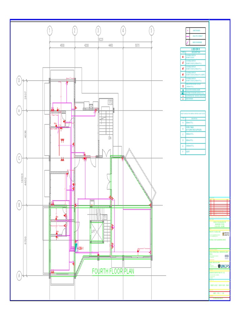 Conduit Layout - Power - 4F - R1 | PDF | Building Engineering ...