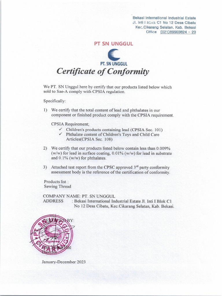 Coc Letter Target WMT Aso 2023 | PDF