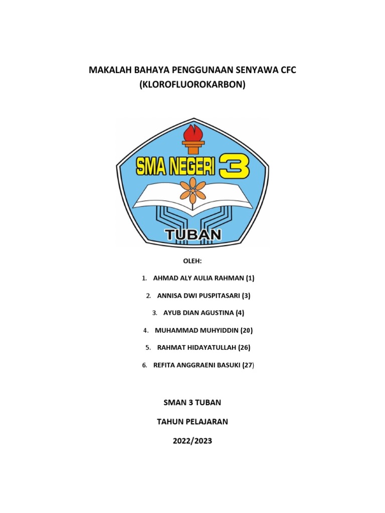 Dampak Penggunaan CFC pada Ozon | PDF | Sains & Matematika