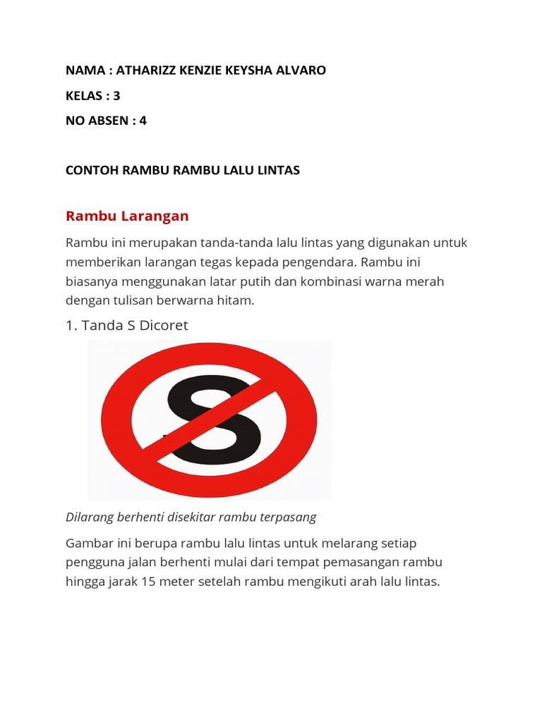 Rambu Lalu Lintas untuk Anak | PDF | Seni | Puisi