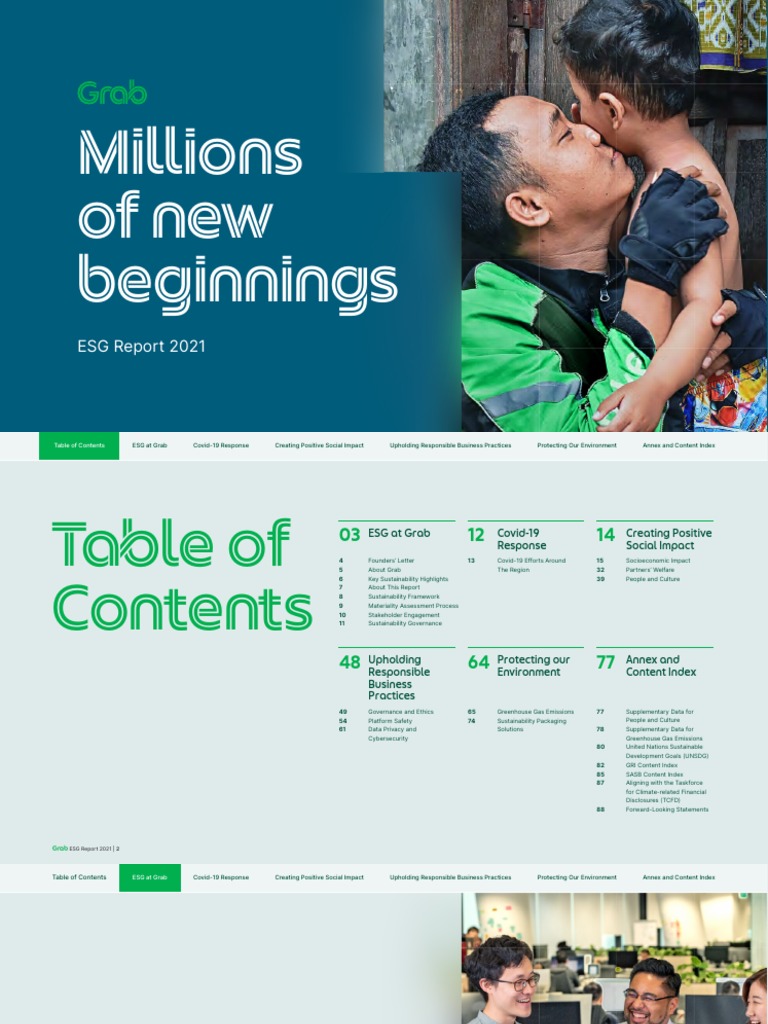 Grab 2021 ESG Report | PDF | Sustainability | Governance