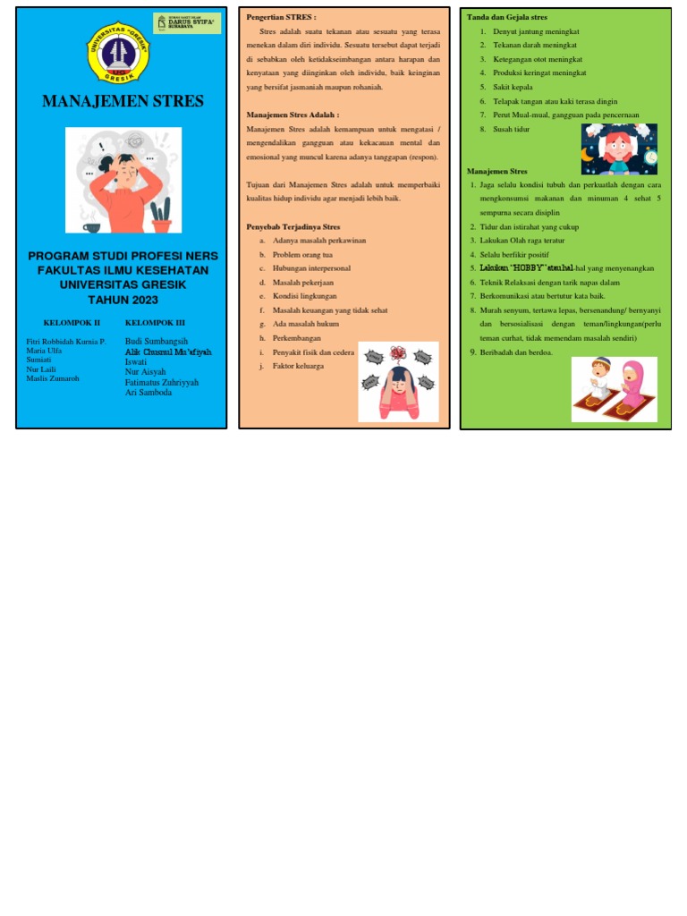 Leaflet Manajemen Stres | PDF
