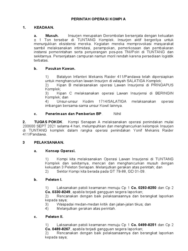Perintah Operasi | PDF