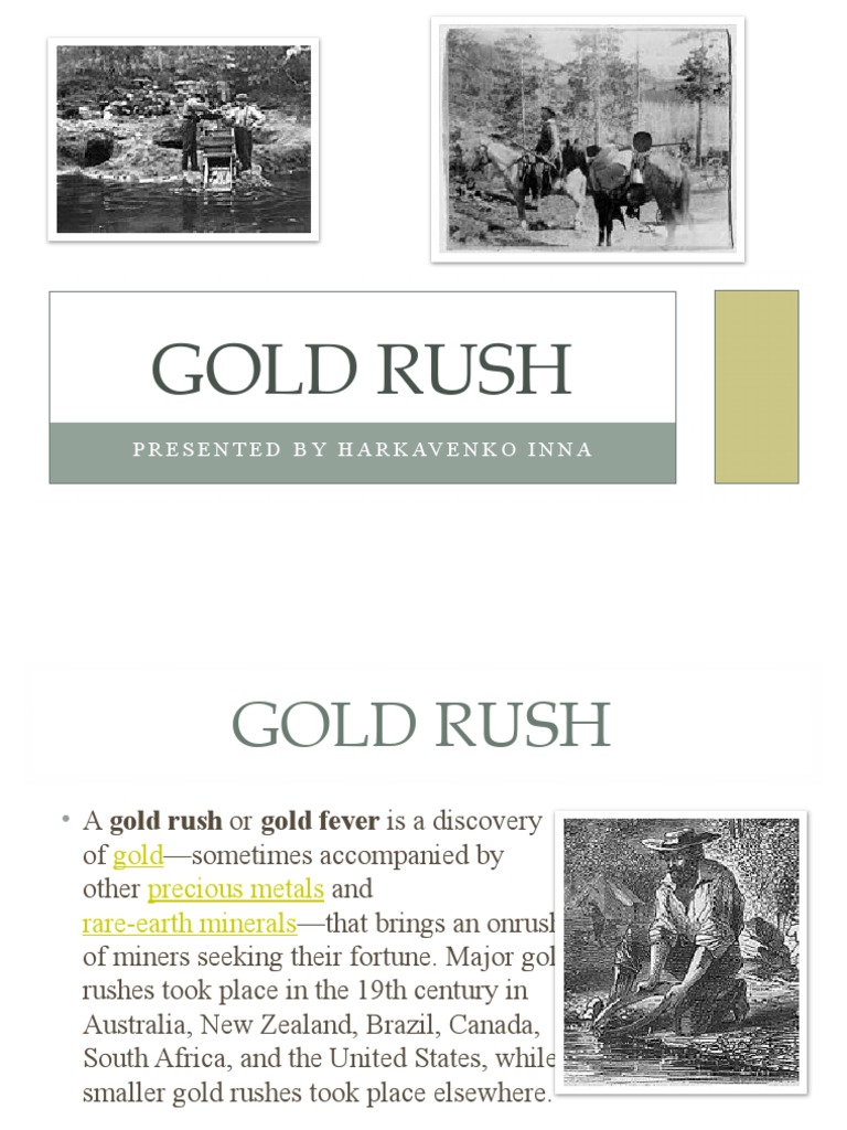 Gold Rush | PDF | Gold Rushes | Minerals