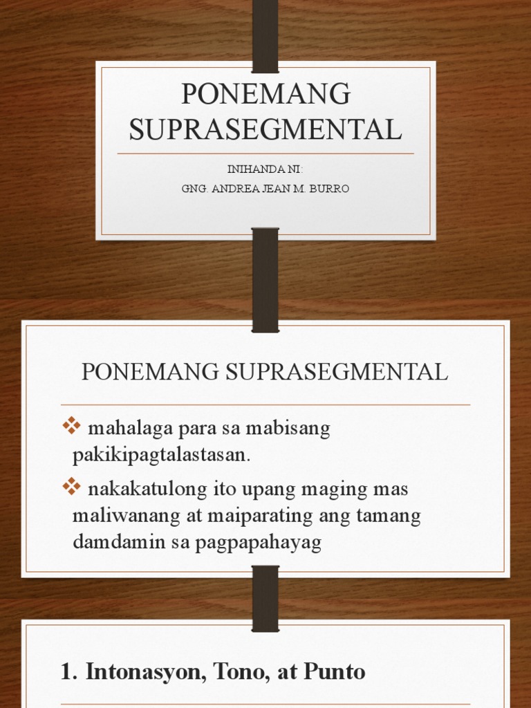 Q3 - Aralin 2 Ponemang Suprasegmental | PDF