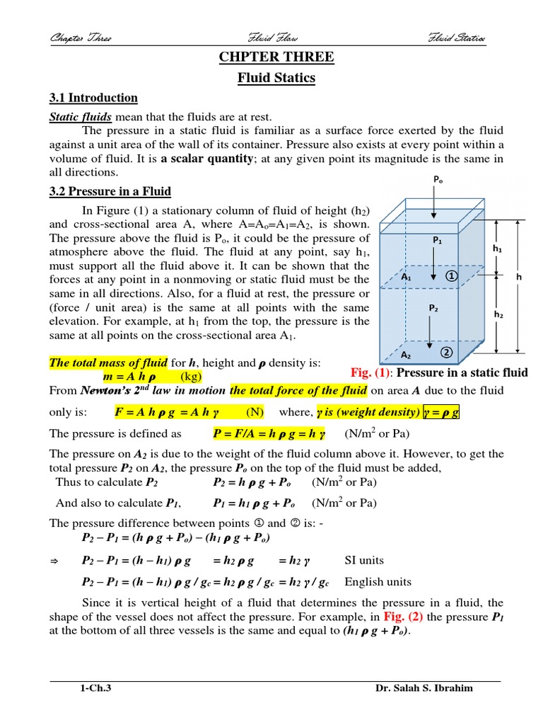 Understanding Fluid Pressure: An In-Depth Examination of Hydrostatic Principles and Methods for ...