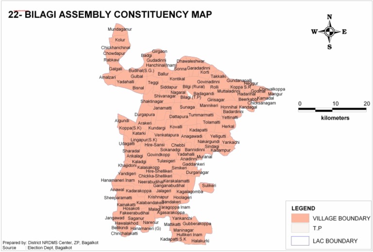 Bilagi Assembly Constituency Map | PDF