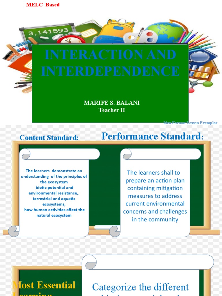 Interdependence | Download Free PDF | Ecosystem | Reproduction