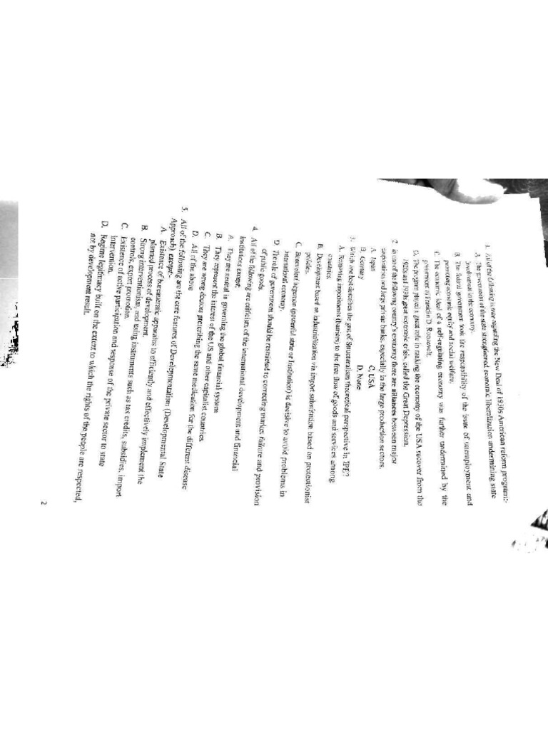 Global Trend Mid Exam | PDF
