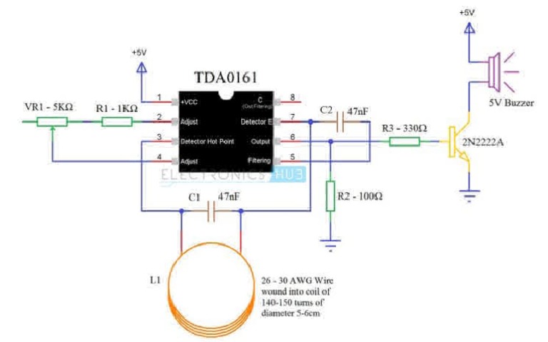Metal Detector Circuit Diagram | PDF