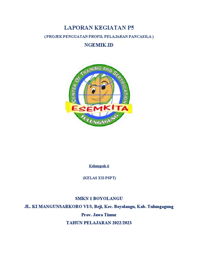 Laporan Kegiatan P5 Kelompok 6 | PDF