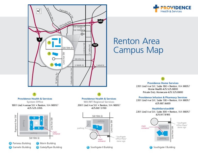 Providence Renton Campus Map | PDF | Business
