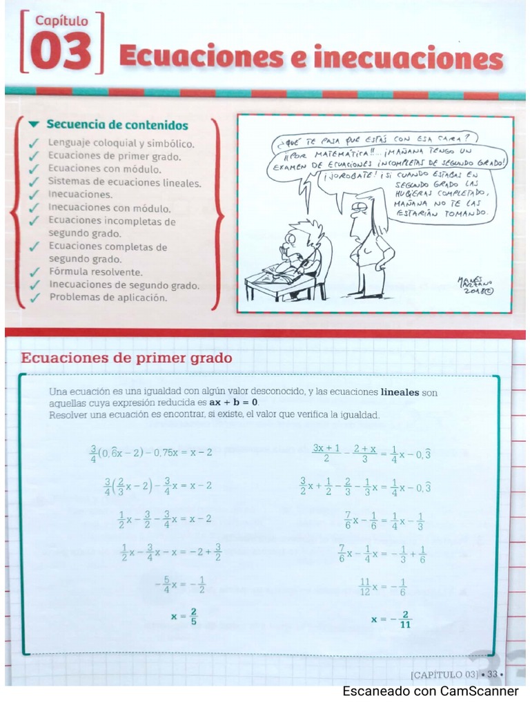 02 - Ecuaciones Inecuaciones Sistemas | PDF