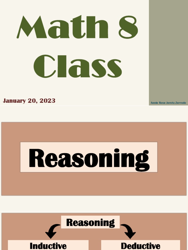 Q2 M7 Reasoning Inductive and Deductive Writing-Proofs | PDF | Language ...