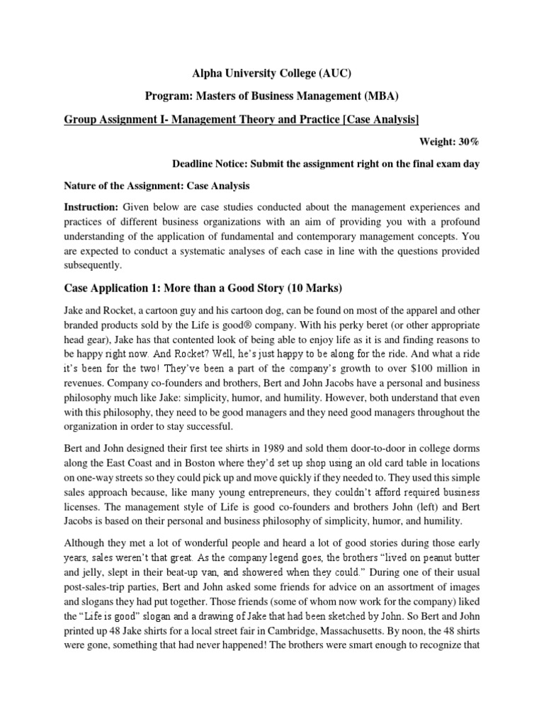 MTP - Group Assignment - I (Case Analysis) | PDF | Economies
