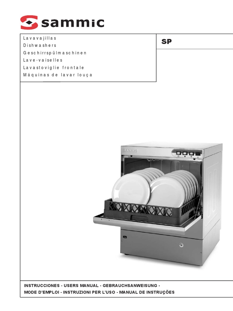 Esquema Lavavajillas Sammic SP (00000002) | PDF | Agua | Química