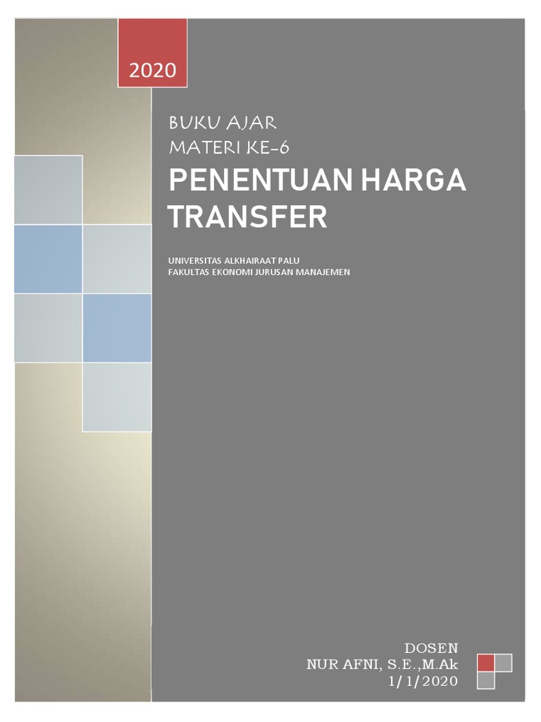 Buku Ajar Harga Transfer | PDF