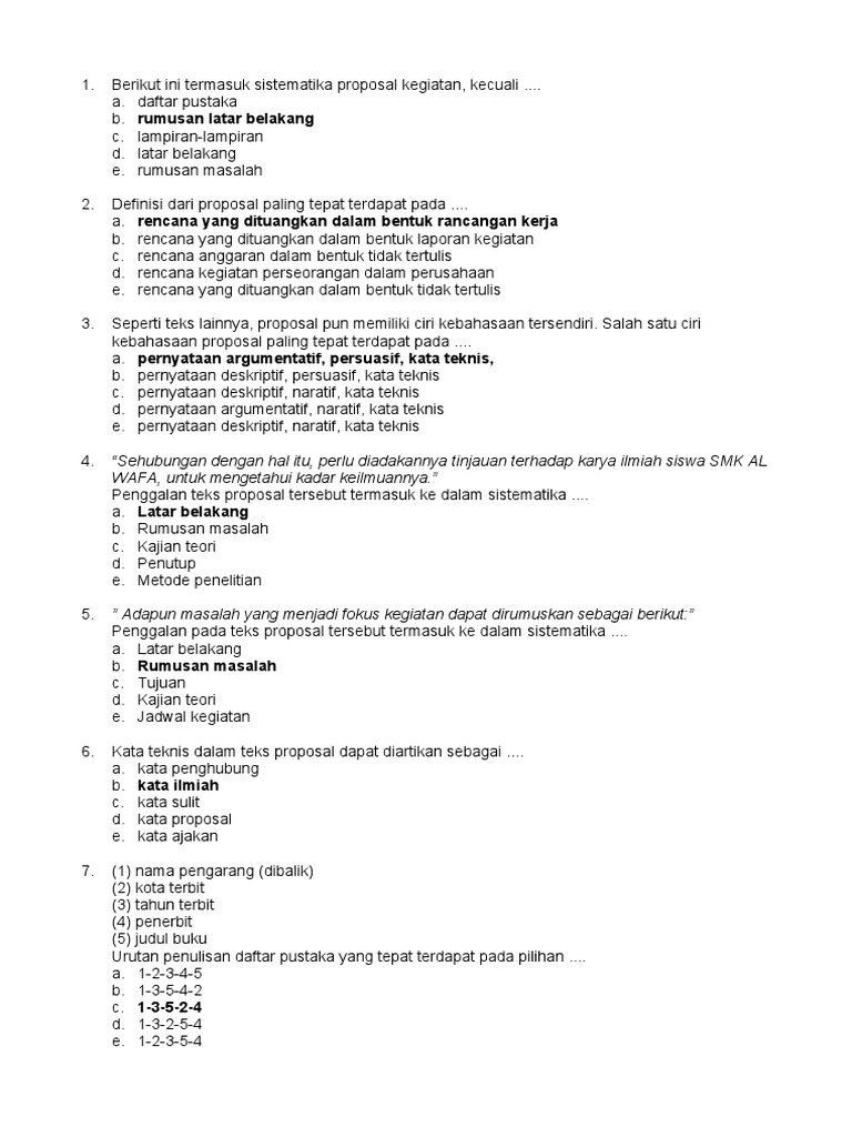 Soal PTS Semester 2 Kelas Xi | PDF