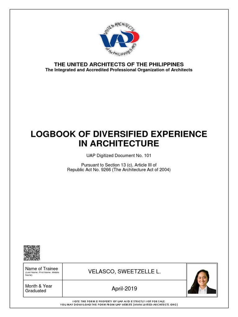 Uap Logbook 2021 Final Version | PDF | Architect