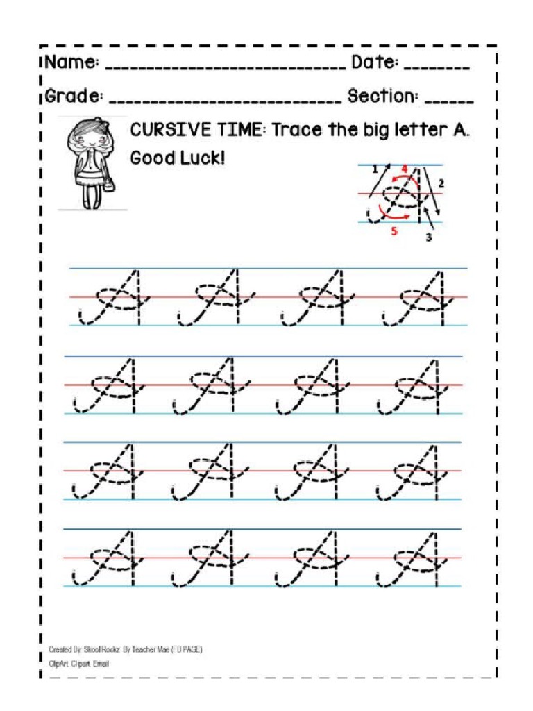 Cursive Big Letters | PDF