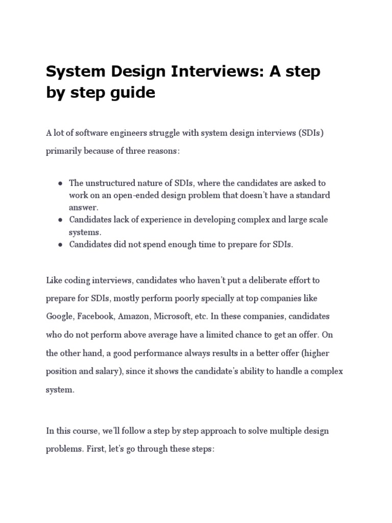 Grokking The System Design Interview | PDF | Cache (Computing) | Networking
