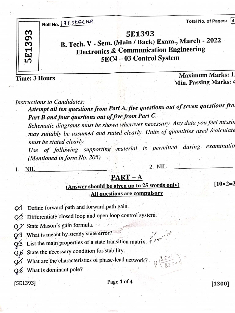 RTU University Q Papers Previous Years | PDF
