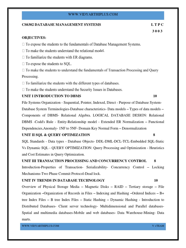 Dbms Question Bank2 Marks 16 Marks | PDF | Databases | Database Index