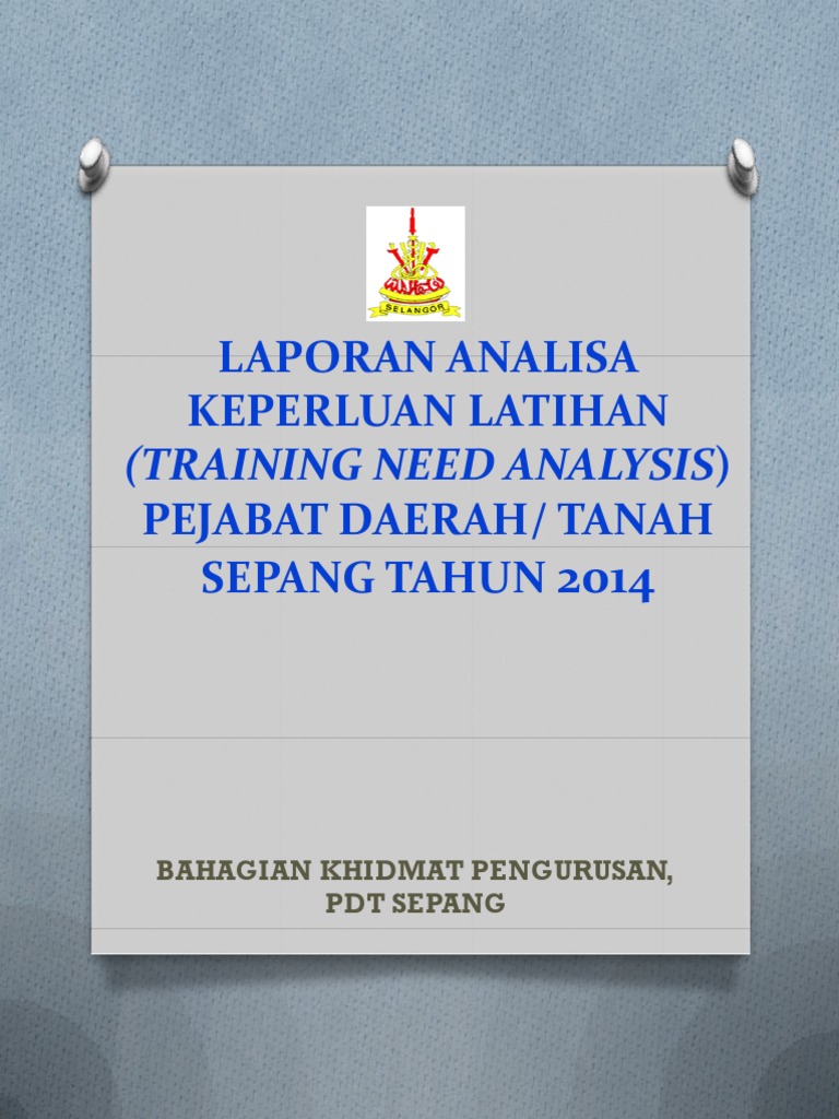 Training Need Analysis (Tna) Pejabat Daerah | PDF