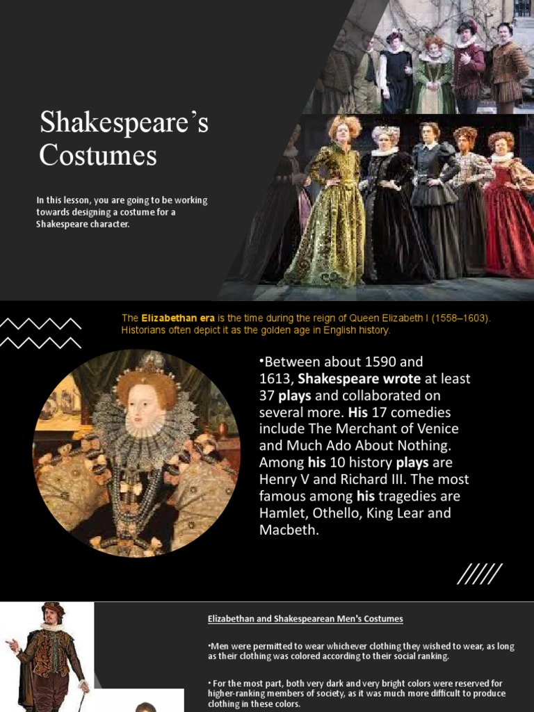 Costumes For Shakespeare | PDF | William Shakespeare | Dress
