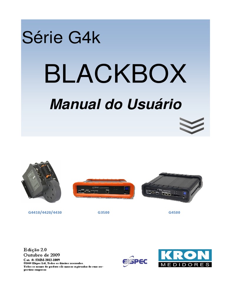 G4400-3500-4500 BLACKBOX - Manual Do Usuário | PDF | Fonte de energia | Informática