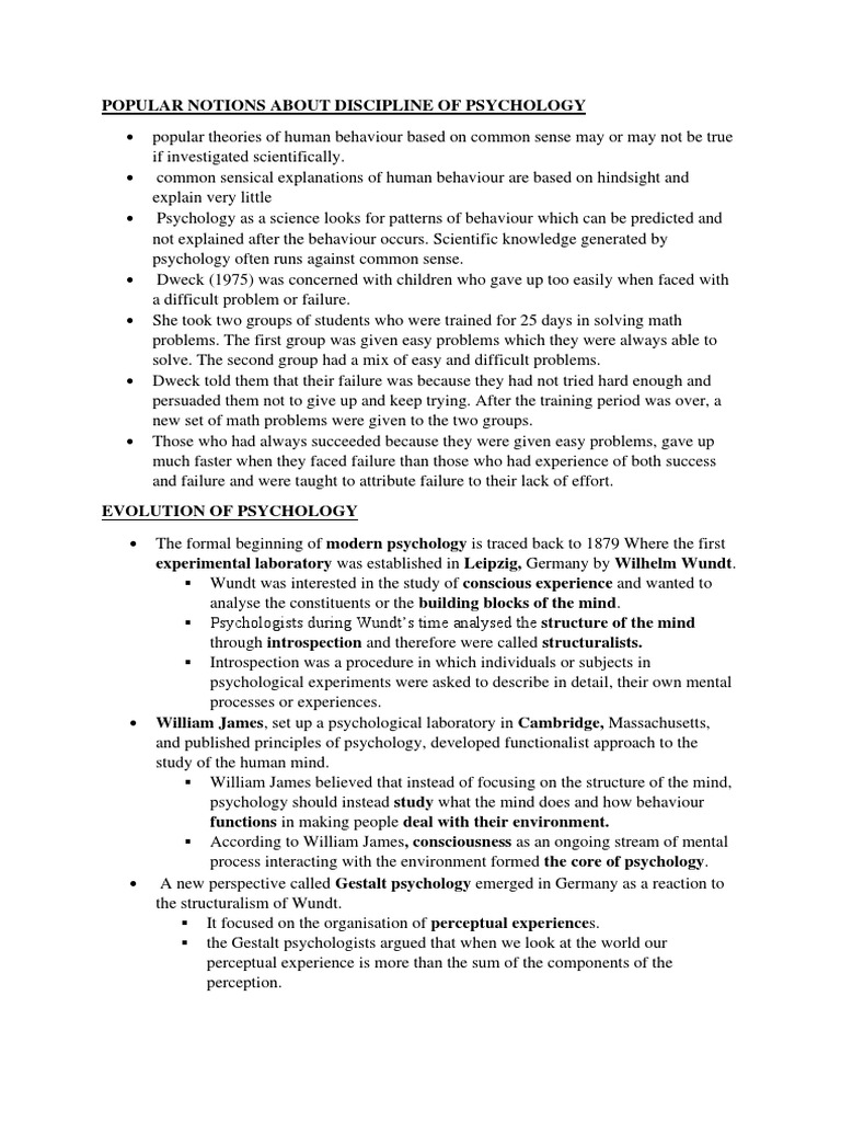 Distinguishing Scientific Psychology | PDF | Psychology | Mind