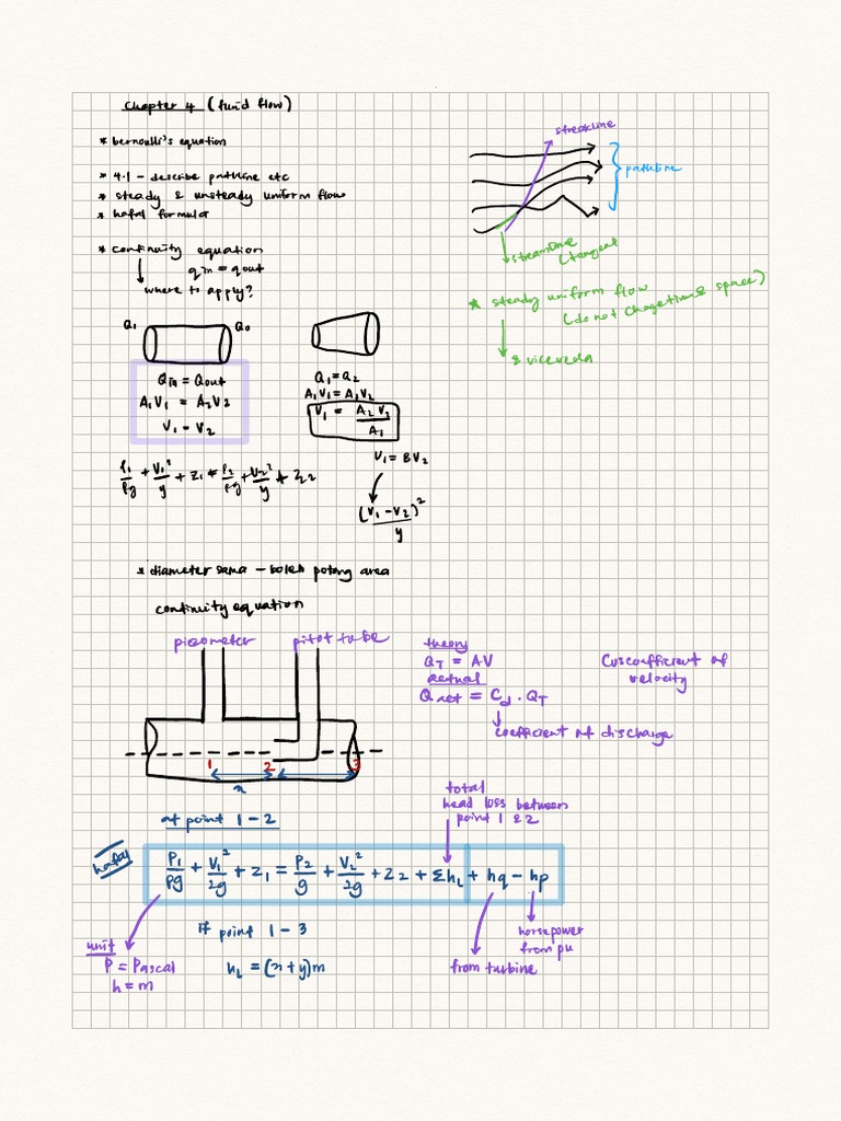 Chapter 4 - Fluid Flow Concepts & Flow Measurements | PDF | Fluid Dynamics | Viscosity