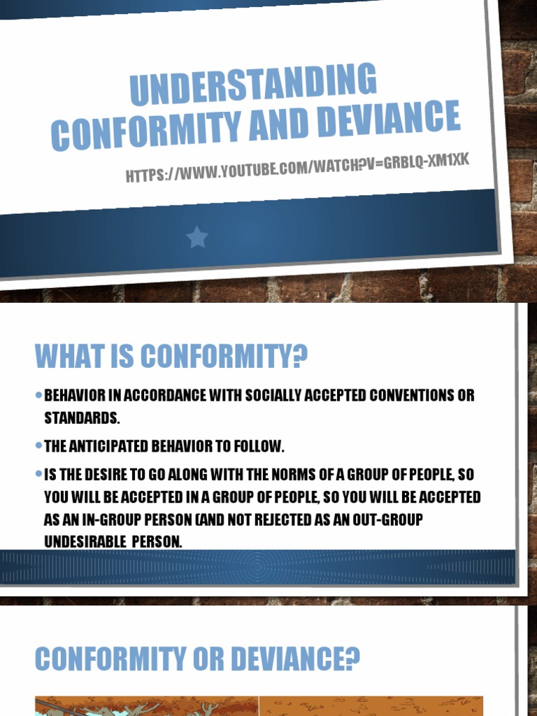 Understanding Conformity, Deviance, and the Protection of Human Rights ...