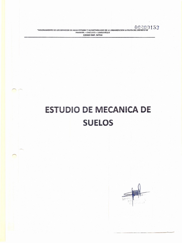Estudio de Mecanica de Suelos | PDF